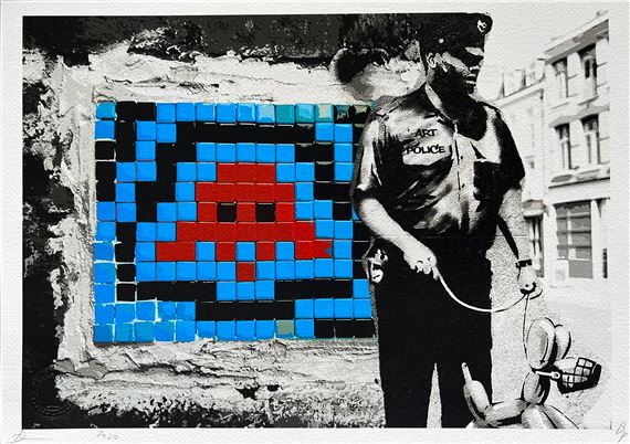 Death NYC | Invader X Banksy (2020) | MutualArt