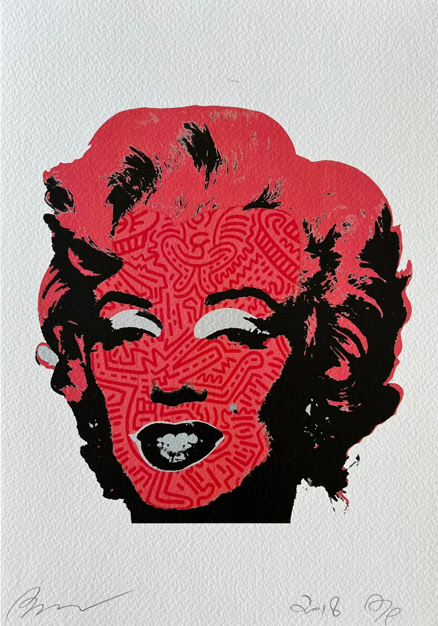 Death NYC | Marilyn Monroe X Keith Haring. (2018) | MutualArt