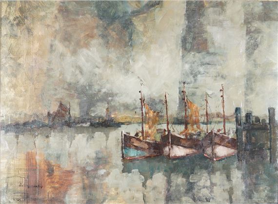 Louis Demesmaeker | Bootjes op het water | MutualArt