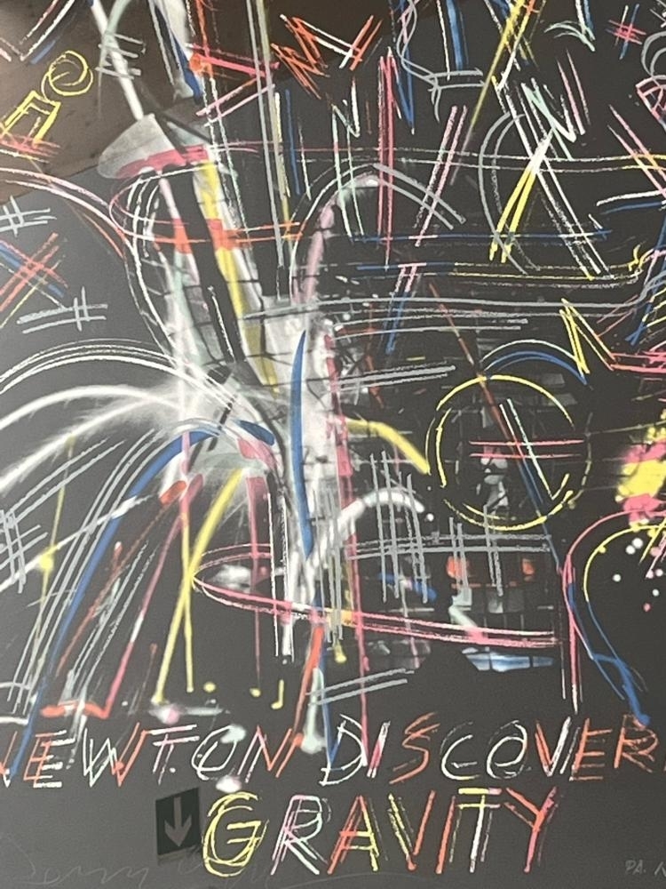 Dennis Oppenheim | newton discovering gravity (1992) | MutualArt