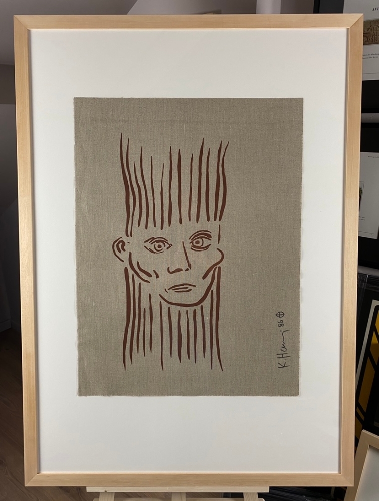 Haring Keith | Portrait of Joseph Beuys by Keith Haring (1986 ...