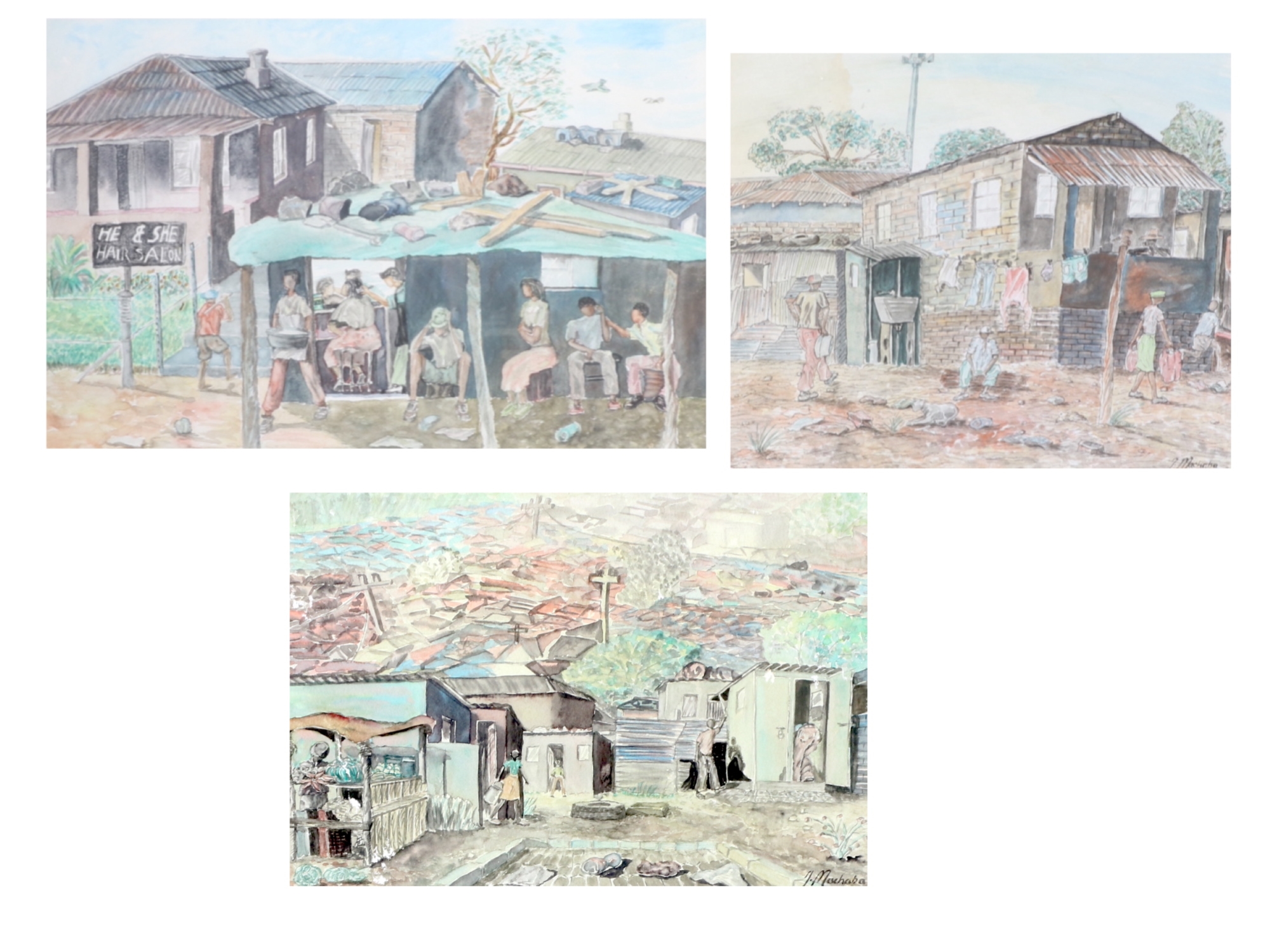 J. Machaba | TOWNSHIP SCENE | MutualArt