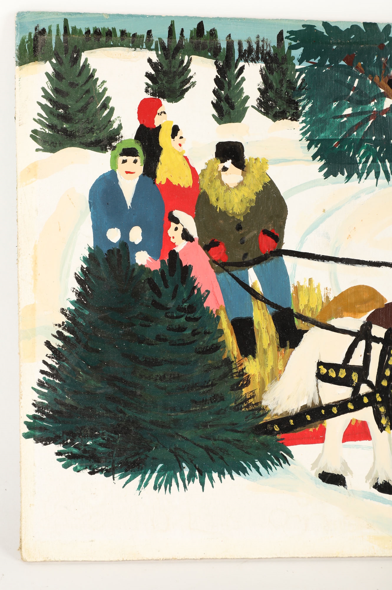 Maud Lewis | Winter Sleigh Ride (1955) | MutualArt