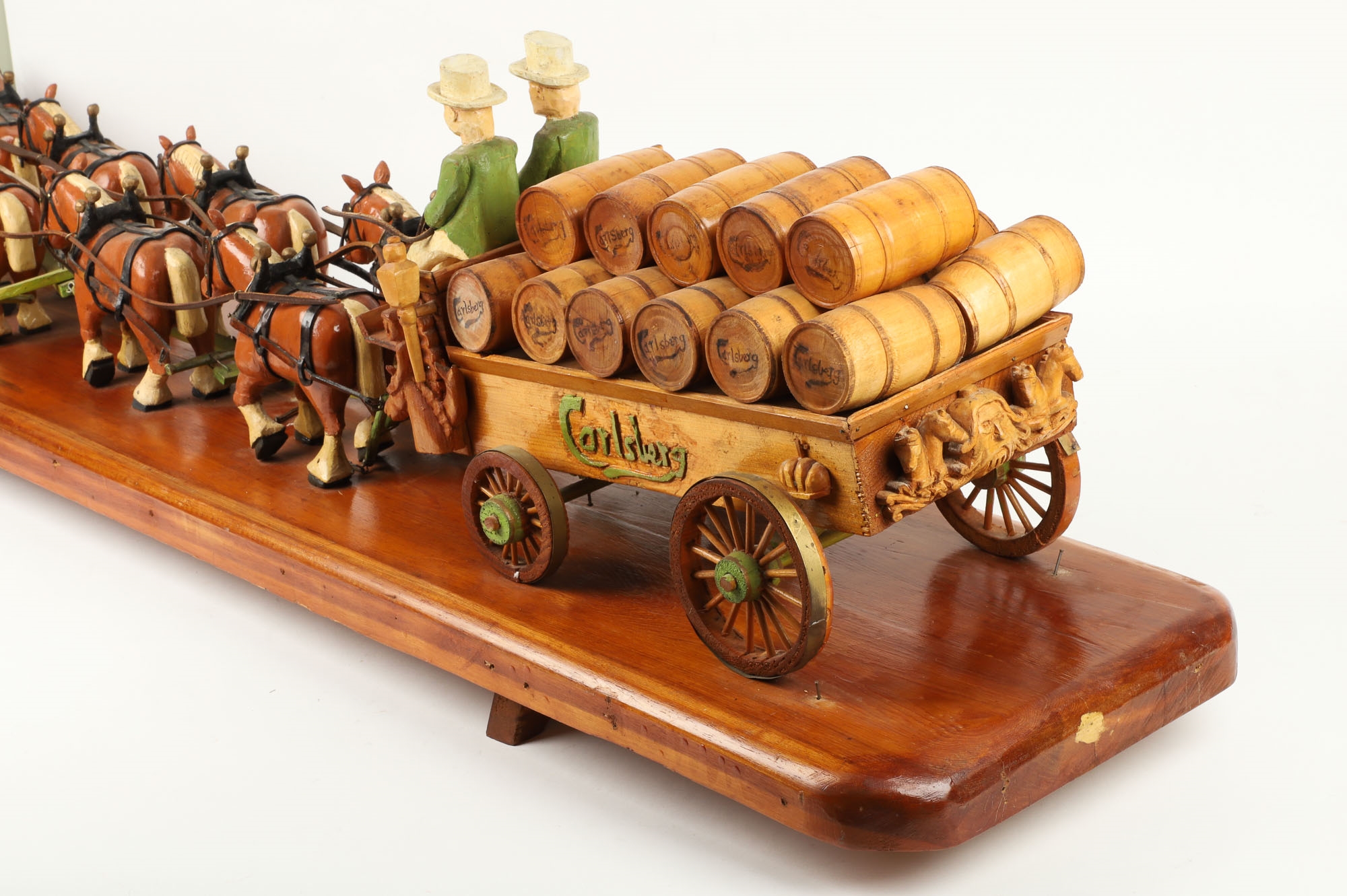 Canadian School, 20th Century | Carlsberg Horse Drawn Beer Delivery ...