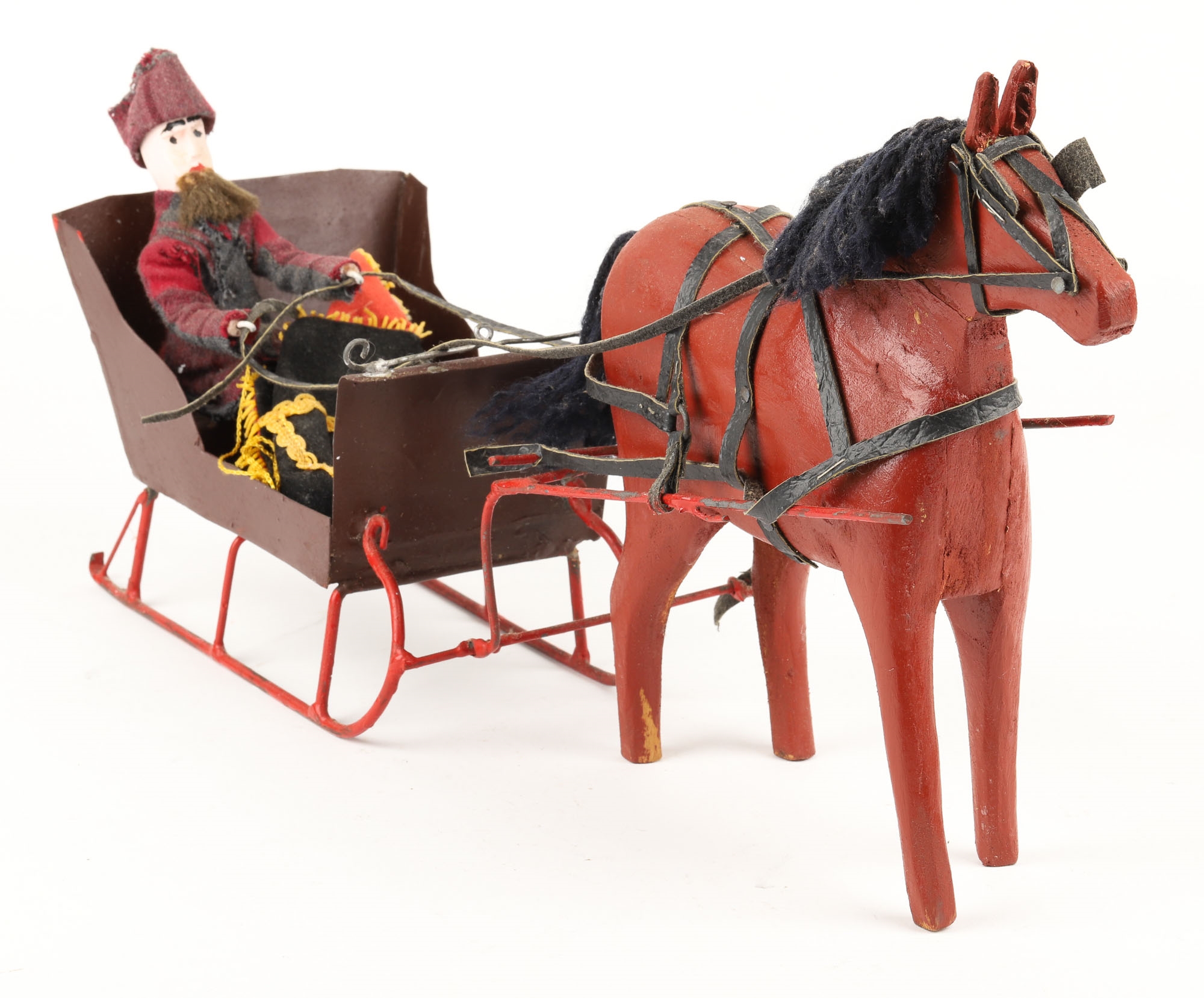 Jacob Roth | Gentleman In Horse Drawn Sleigh (1990) | MutualArt