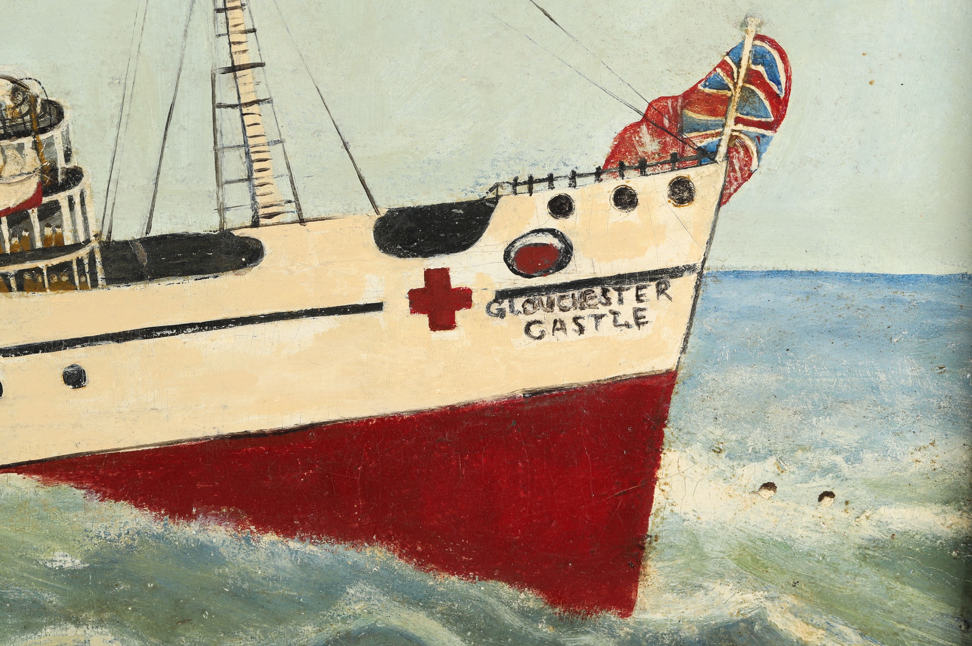G. McEwen Deuchars | Oil Portrait Of The Red Cross Ship Gloucester ...