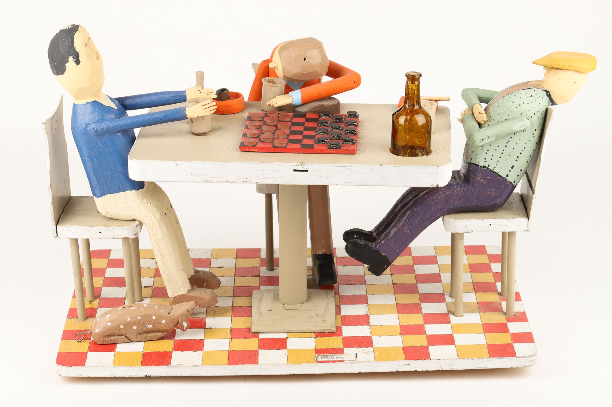 HAROLD TUTTY | Sleepy Checkers Players Diorama | MutualArt
