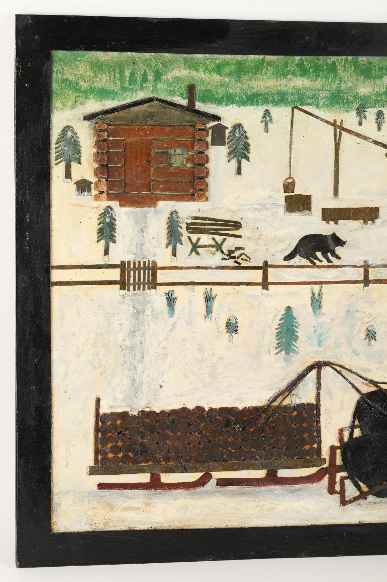 Ewald Rentz | Logging Encampment Scene | MutualArt