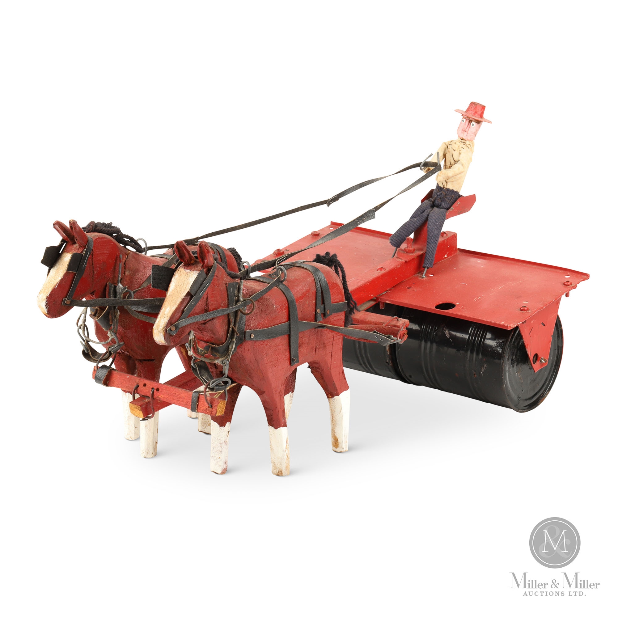 Jacob Roth | Horse Drawn Land Roller (1990) | MutualArt