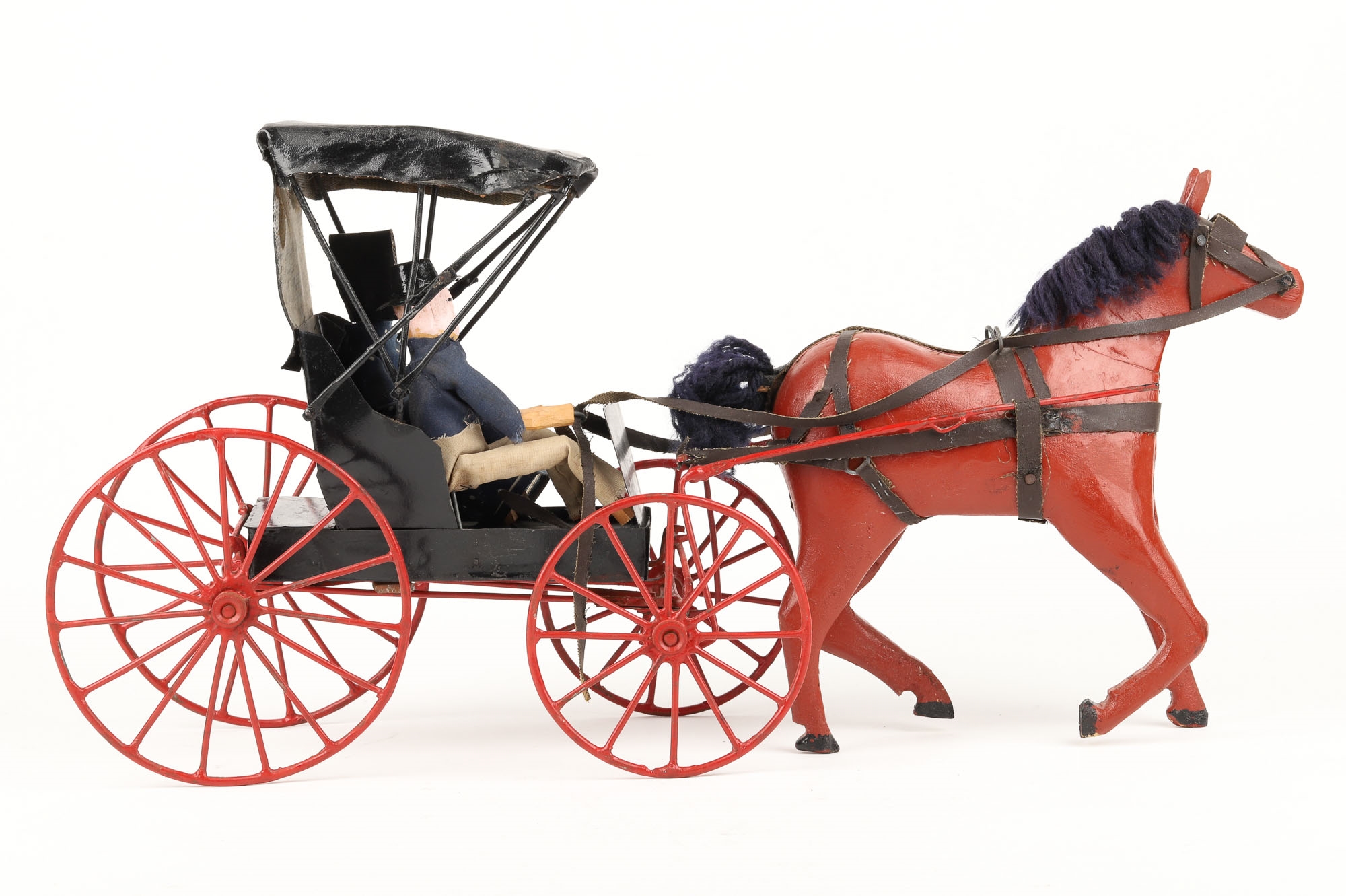 Jacob Roth | Mennonite Couple In Horse Drawn Buggy (1990) | MutualArt