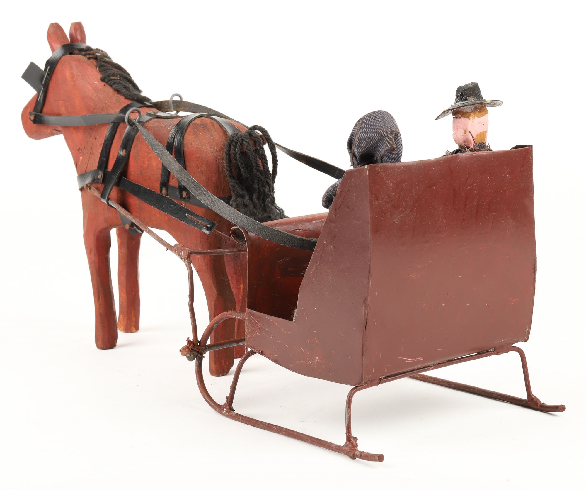 Jacob Roth | Amish Couple In Horse Drawn Sleigh (1990) | MutualArt