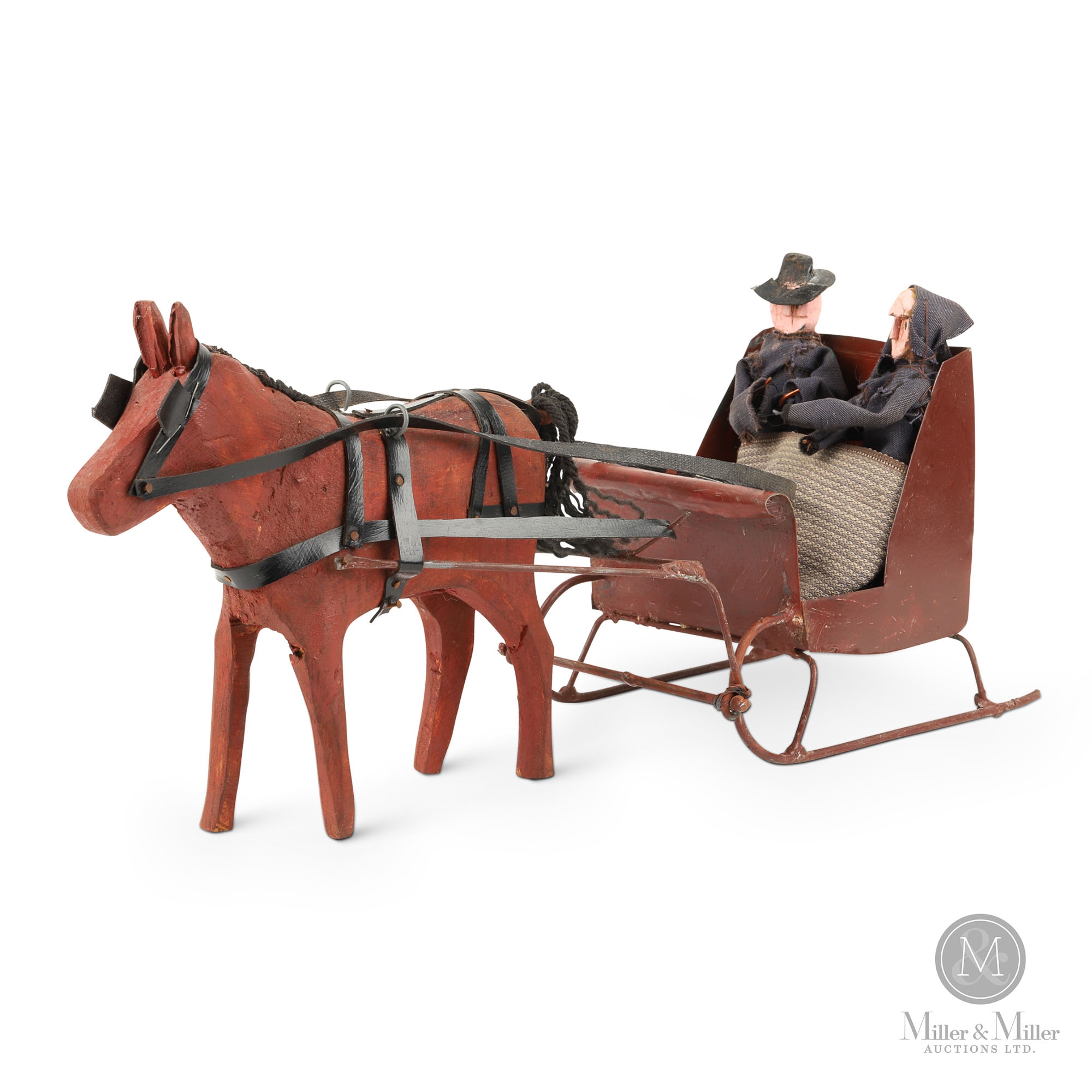Jacob Roth | Amish Couple In Horse Drawn Sleigh (1990) | MutualArt
