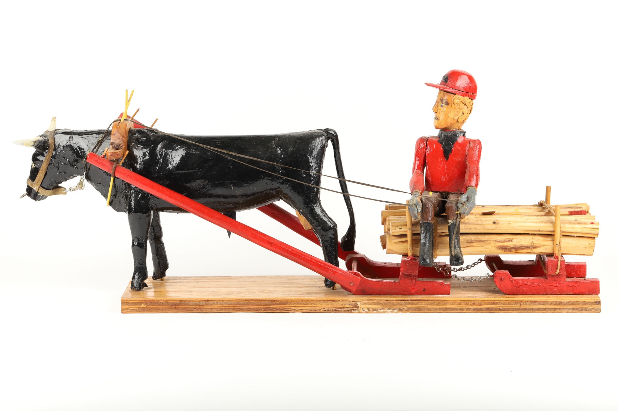 John Sharpe | Lumberjack And Ox Drawn Log Sled (1986) | MutualArt
