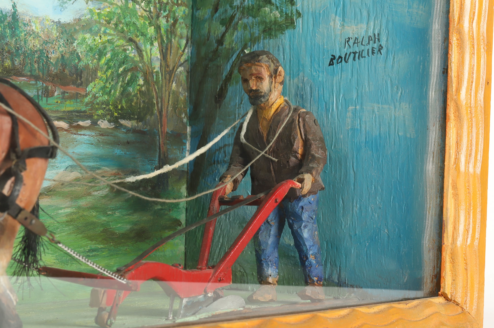 Ralph Boutilier | Diorama Of Farmer In Field (Circa 1970) | MutualArt