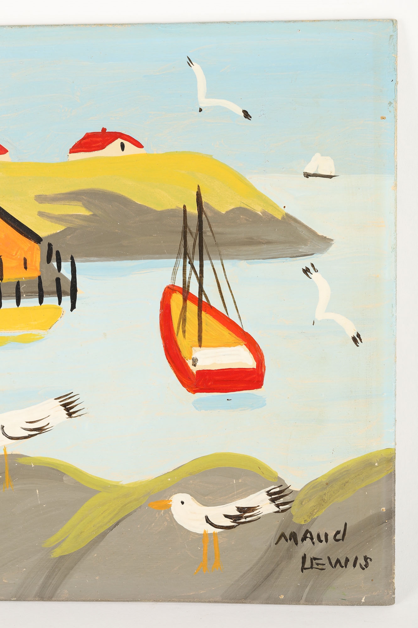 Maud Lewis | Harbour Scene (1966) | MutualArt