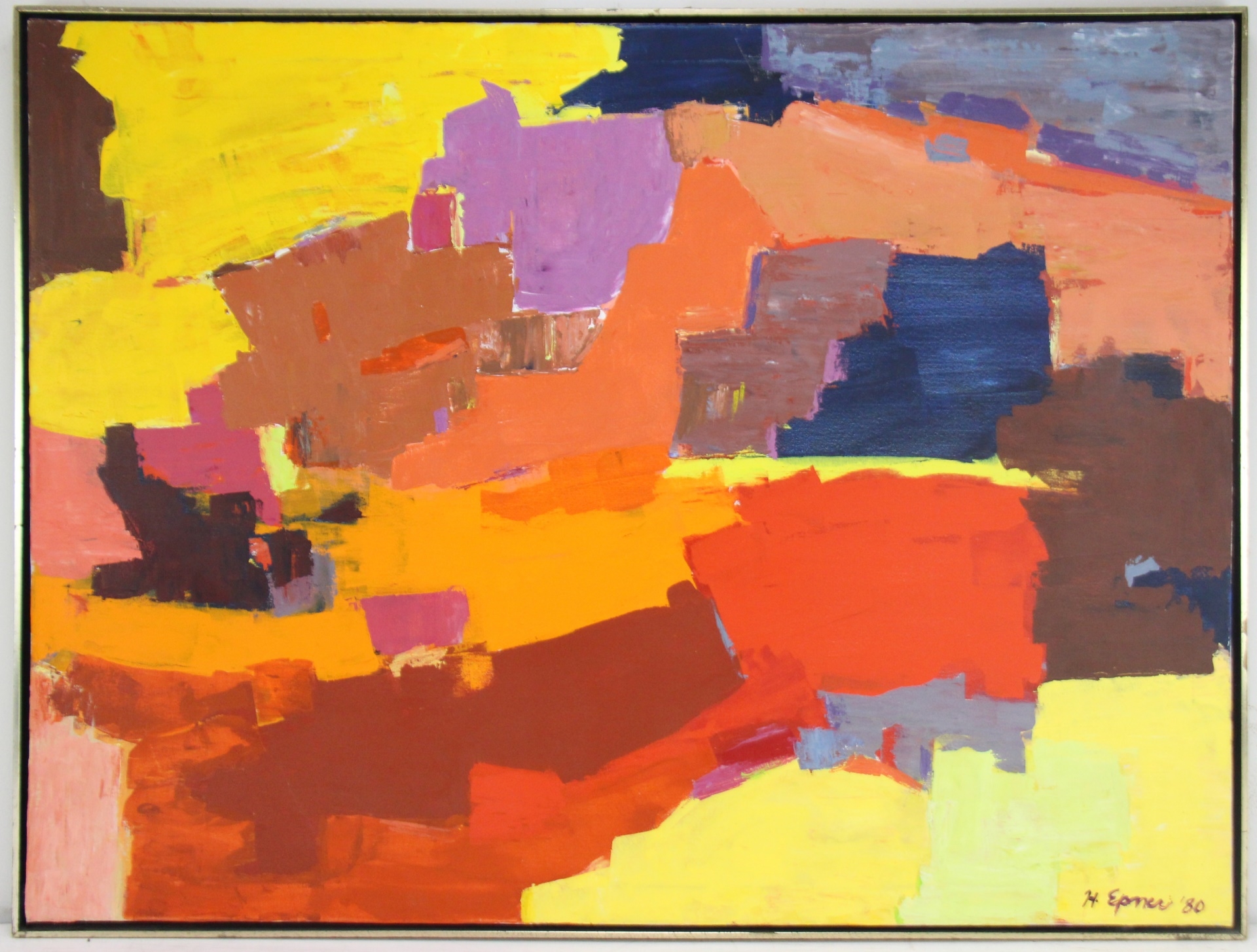 Hilda Epner | Abstract Composition (1980) | MutualArt