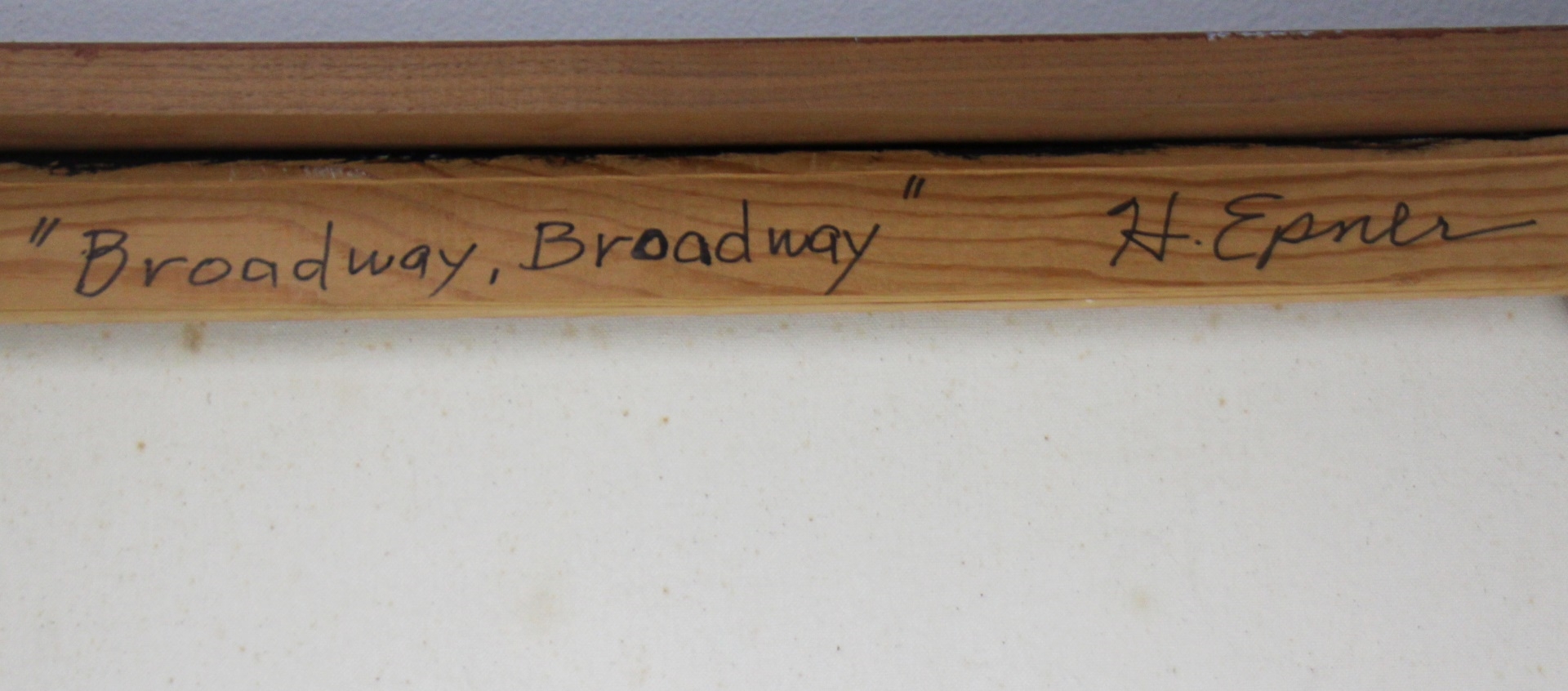 Hilda Epner | Broadway, Broadway | MutualArt