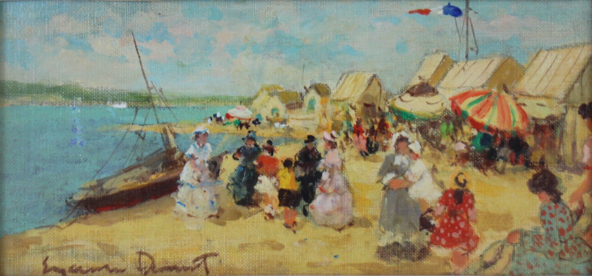 Suzanne Demarest | French Beach Scene | MutualArt
