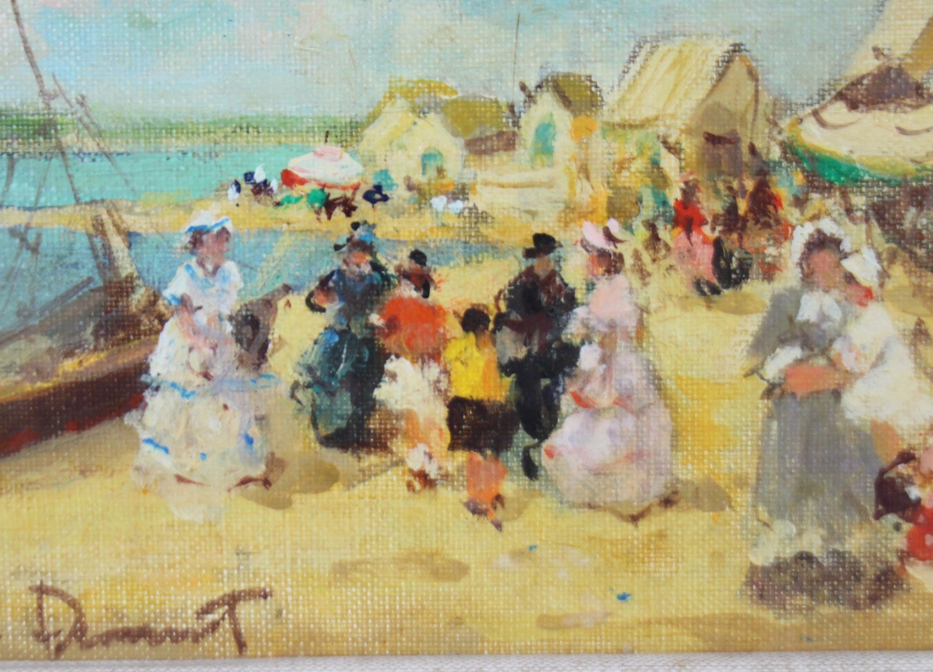 Suzanne Demarest | French Beach Scene | MutualArt