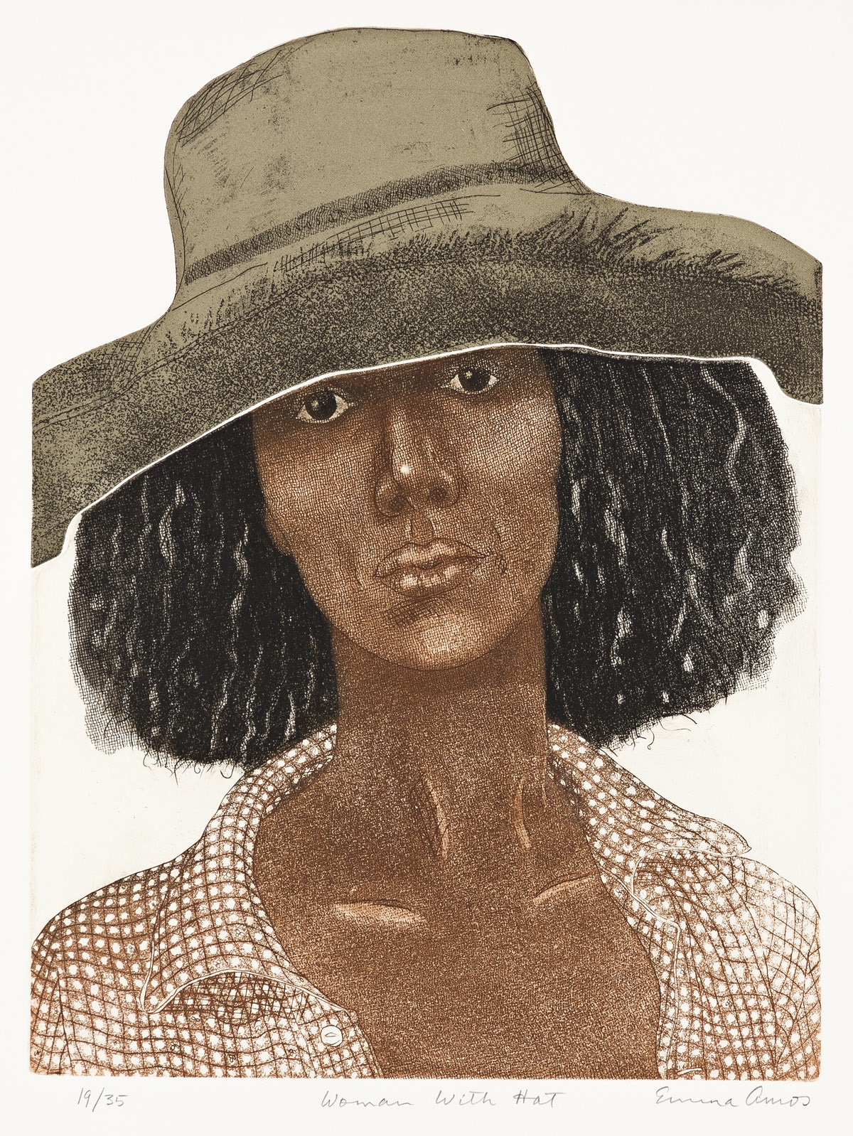 Emma Amos | Pool Lady (1980) | MutualArt