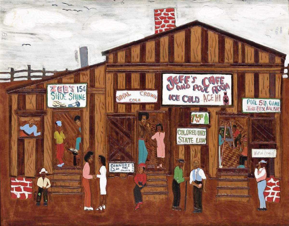 Winfred Rembert | Jeff's Cafe & Pool Room and Zeb's Shoe Shine. (1998 ...