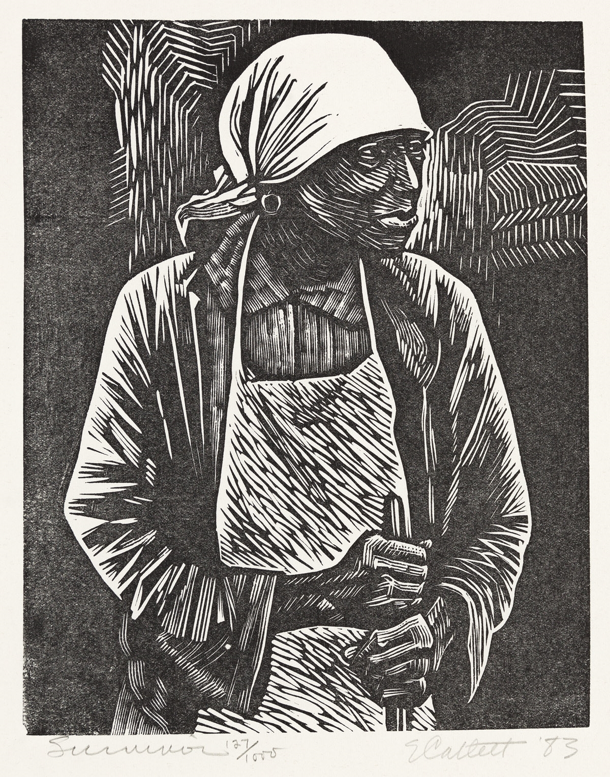 Elizabeth Catlett | Survivor. (1983) | MutualArt