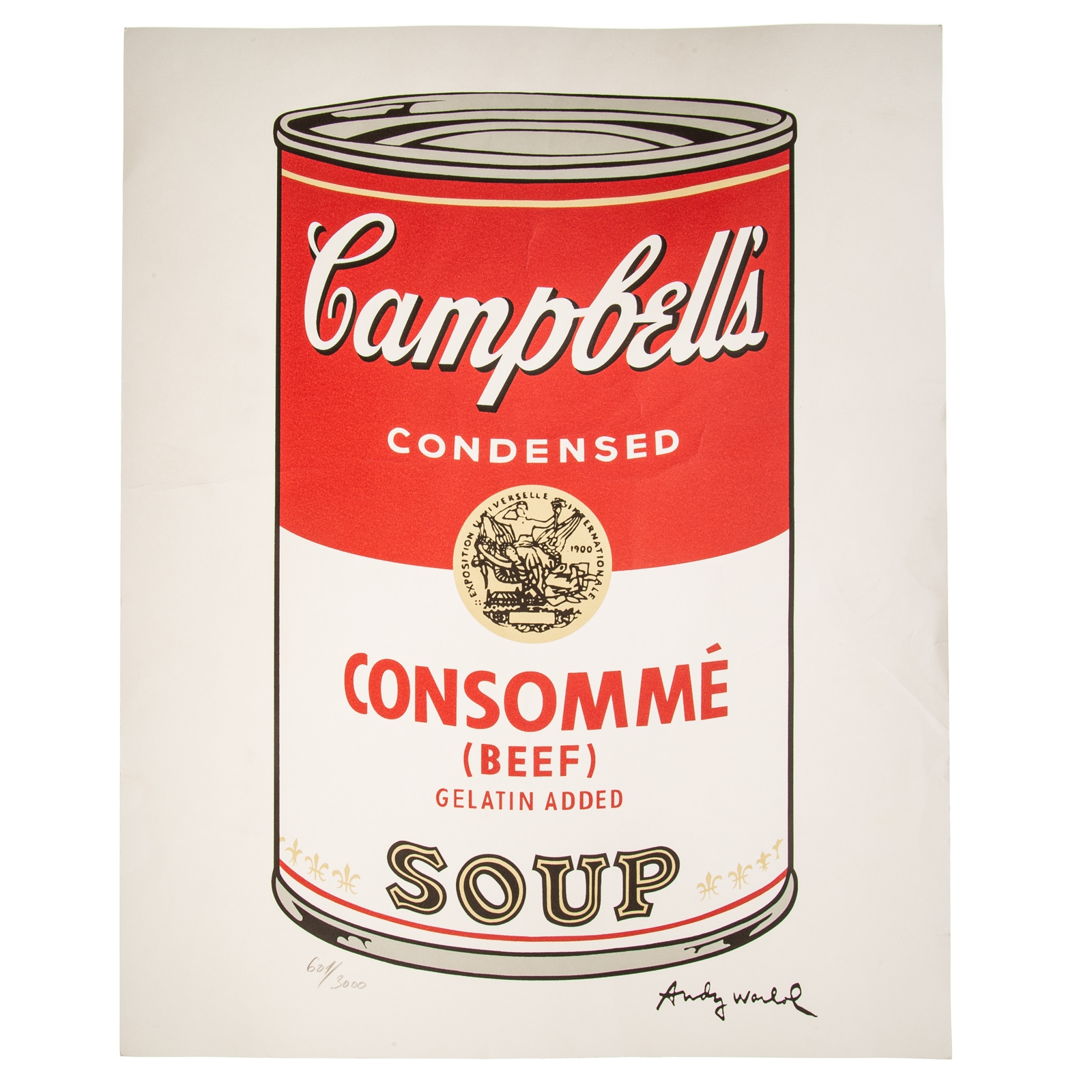 Andy Warhol | Campbell Soup Consomme | MutualArt