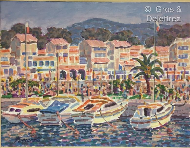 Mario Passarelli | The port of St Cyr sur Mer | MutualArt