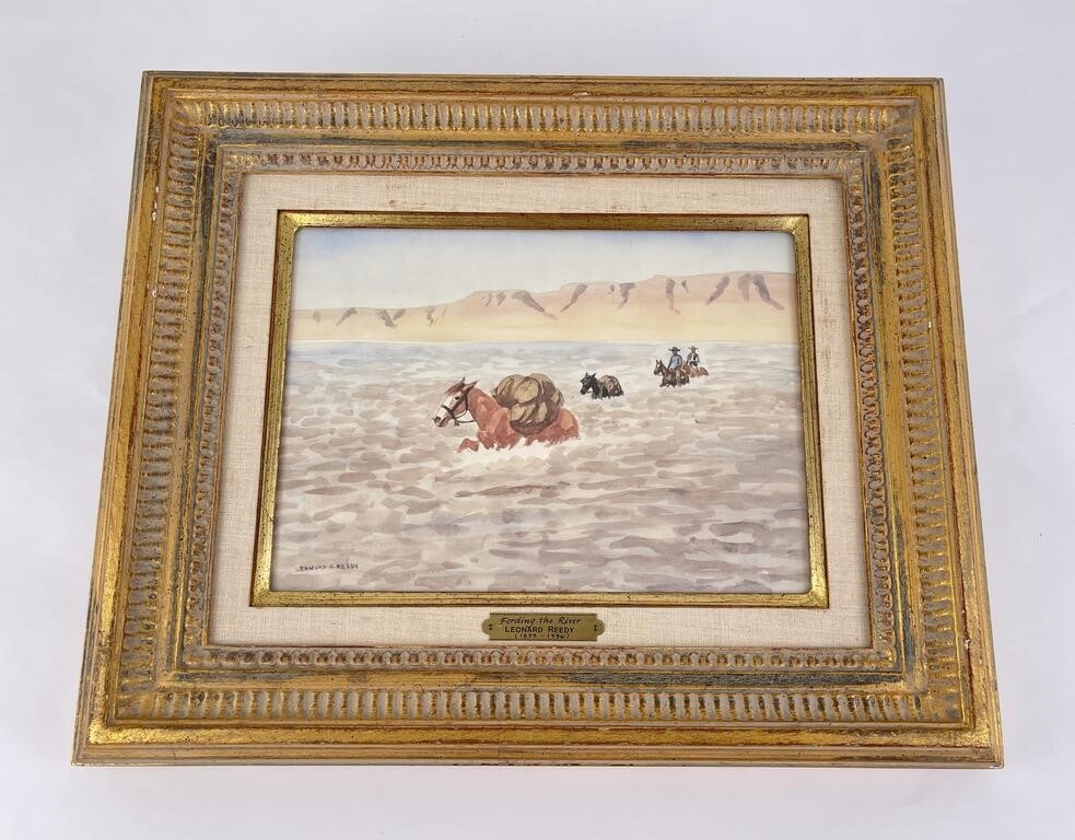 Leonard Howard Reedy | Fording the River | MutualArt
