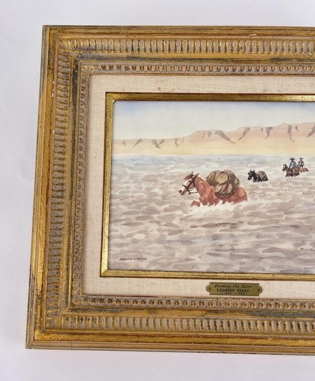 Leonard Howard Reedy | Fording the River | MutualArt