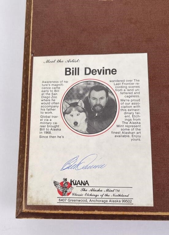 Bill Devine | Alaska Mint Siberian Huskies Picture | MutualArt