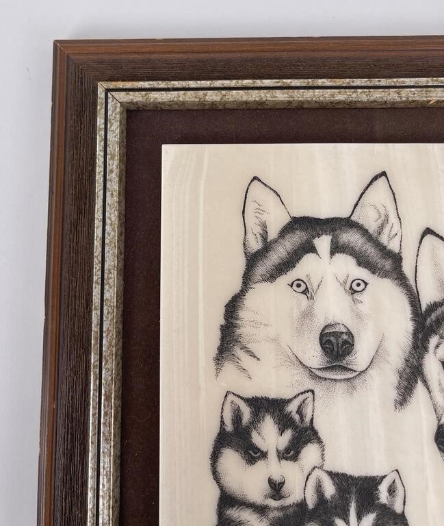Bill Devine | Alaska Mint Siberian Huskies Picture | MutualArt