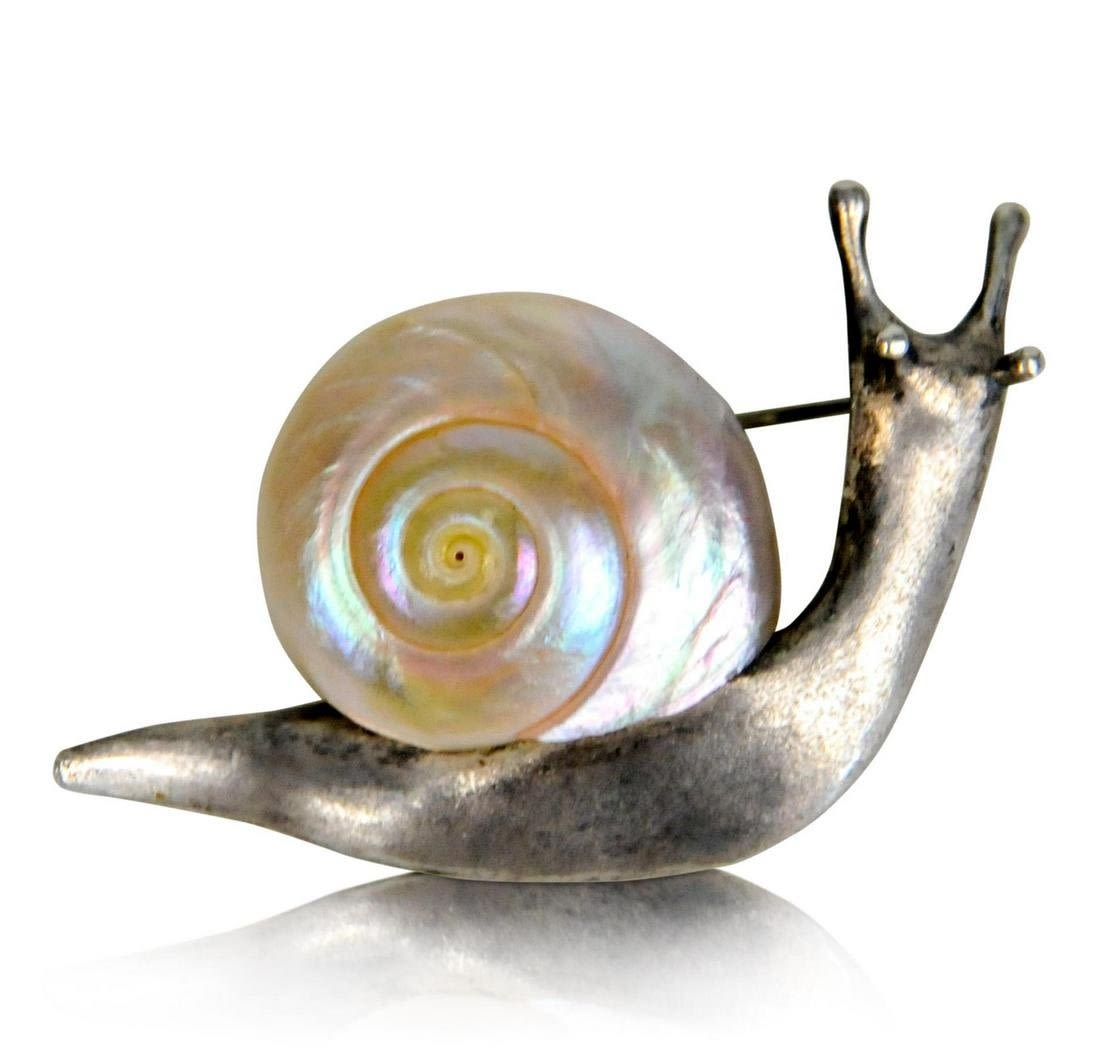 Clifford Russell | Shell Snail Pin (1950s) | MutualArt