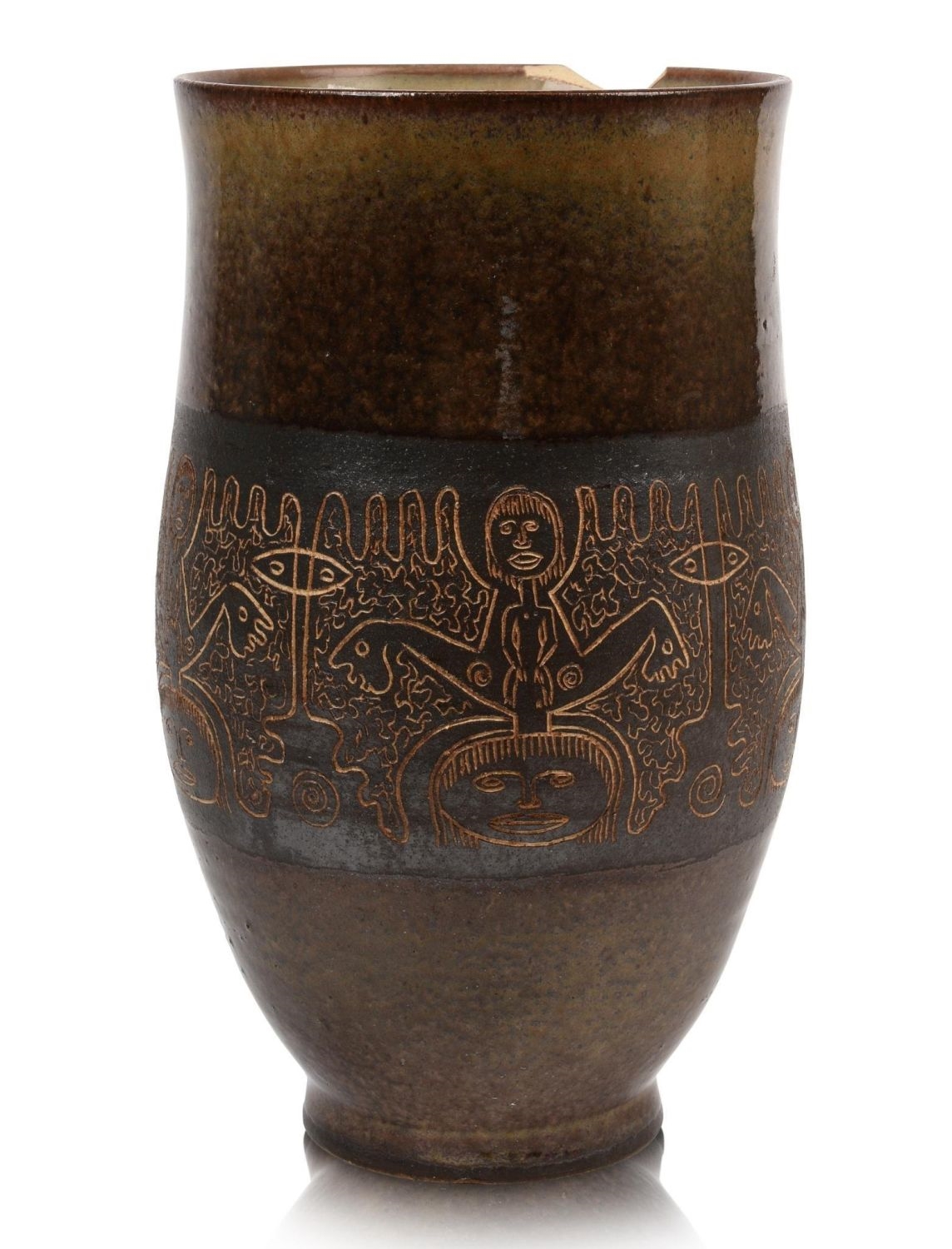Edwin & Mary Scheier | Vase (1960s) | MutualArt