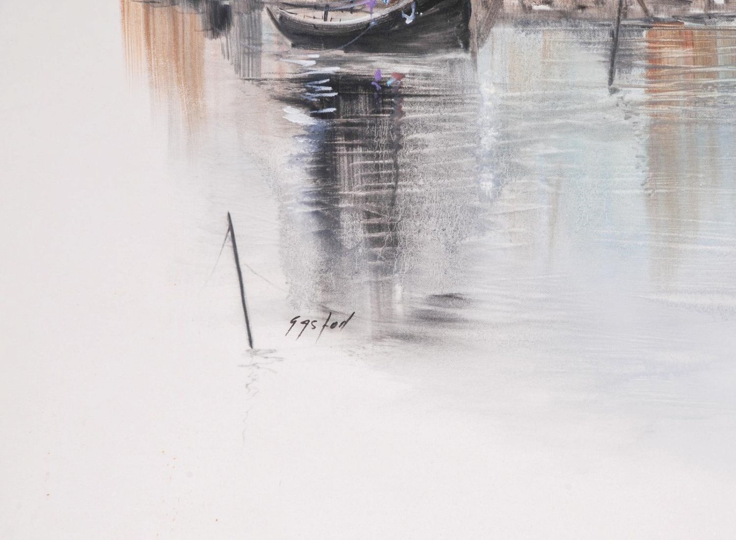 Gaston Petridis | Sailboats in Harbor | MutualArt