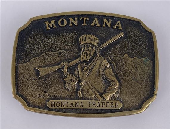 Bob Scriver | Montana Trapper Belt Buckle | MutualArt