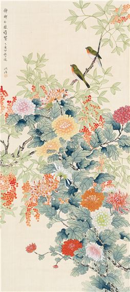 Hong Yi | Qunhui Double Sparrow (1935) | MutualArt