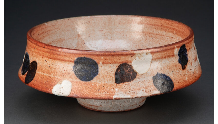 Warren MacKenzie | Shino Drop Rim Bowl | MutualArt