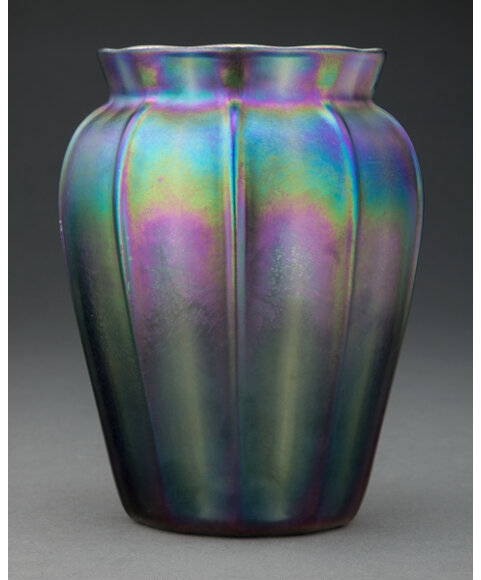 Durand Art Glass | Durand Iridescent Glass Vase (Circa 1920) | MutualArt