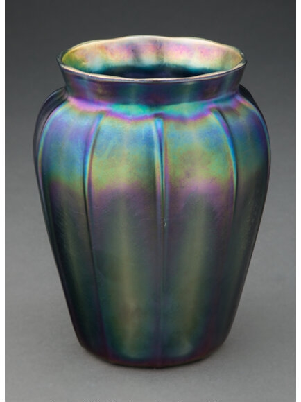 Durand Art Glass | Durand Iridescent Glass Vase (Circa 1920) | MutualArt