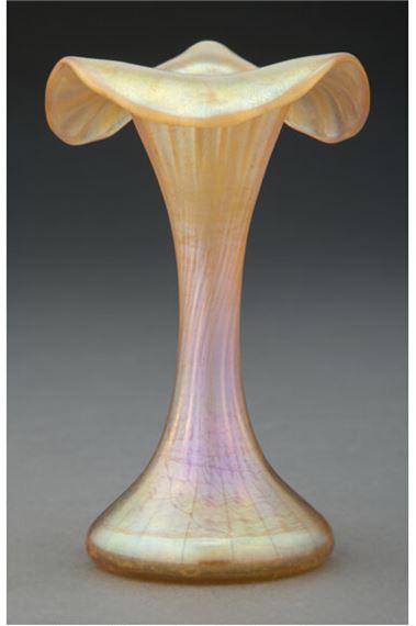 Quezal Art Glass & Decorating Co. | Quezal Iridescent Glass Floriform ...