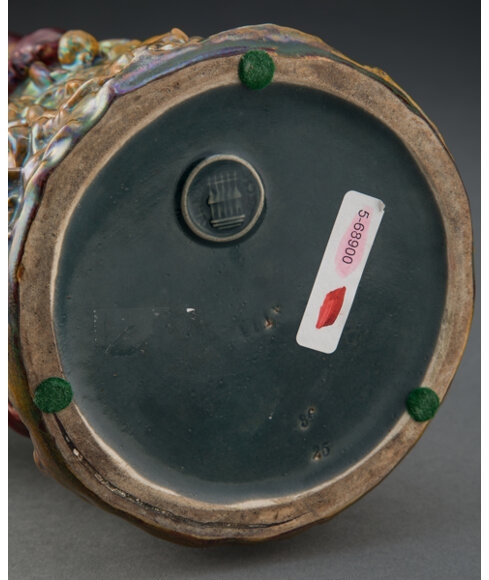 Zsolnay Ceramic Factory | Large Zsolnay Eosin Glazed Earthenware (Circa ...