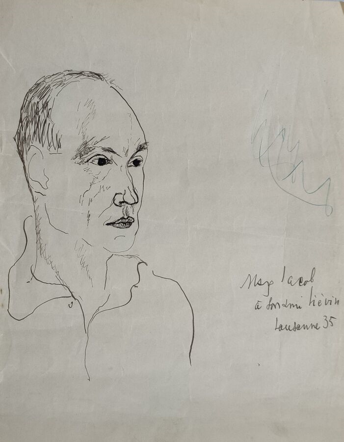 Max Jacob | Portrait d'homme (1935) | MutualArt