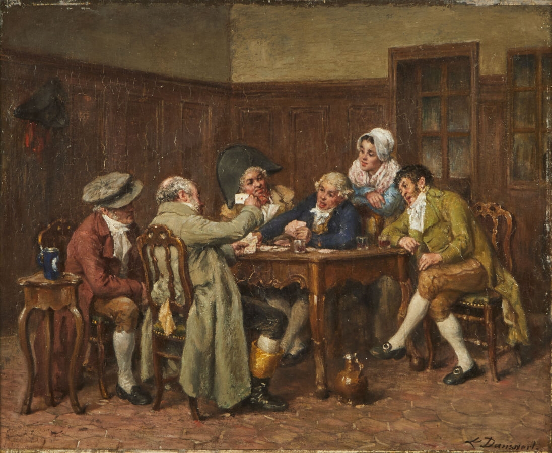 Léon Marie Constant Dansaert | LA PARTIE DE CARTES | MutualArt