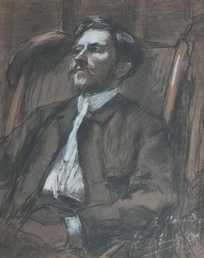 René Pinard | PORTRAIT D'HOMME DANS SON FAUTEUIL (1909) | MutualArt