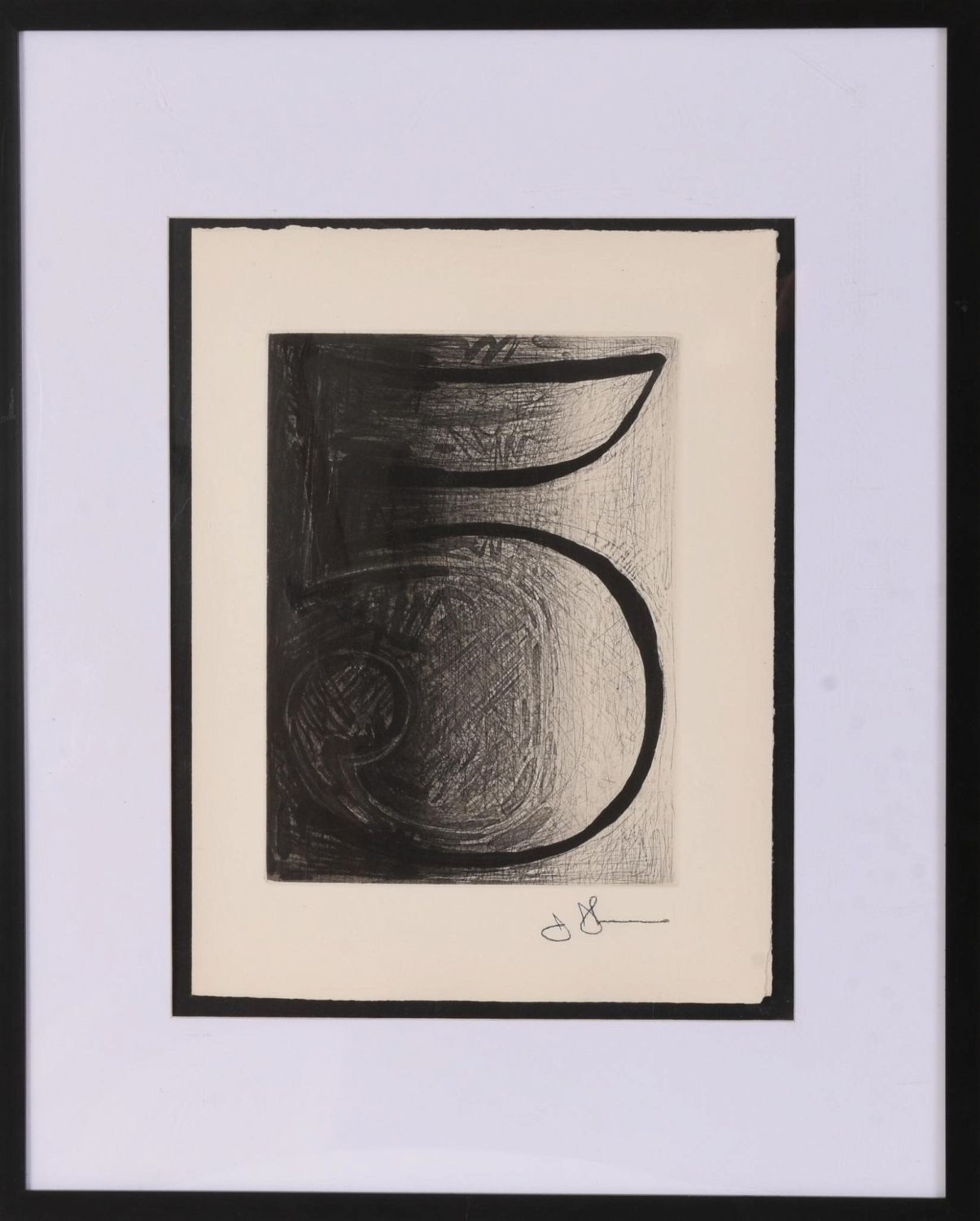Jasper Johns | Number Five | MutualArt