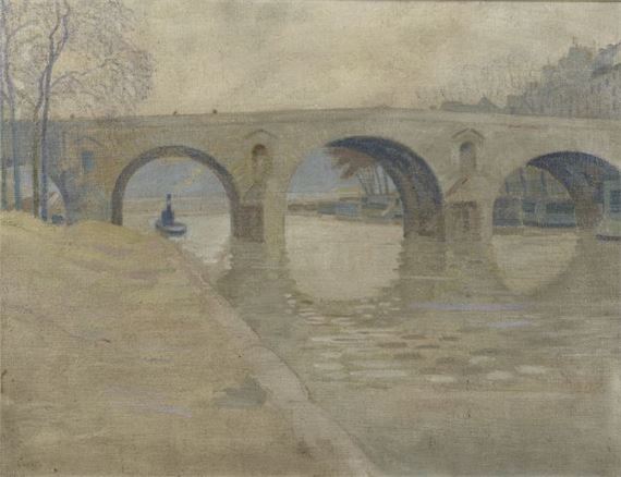 Charles Emile Carlece | Marie Bridge on the Seine in Paris. | MutualArt