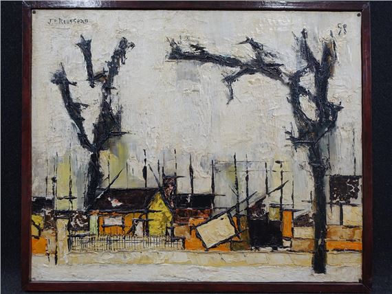 Jean-Pierre Rousseau | Jean-Pierre (né en 1939) : Paysage aux arbres ...