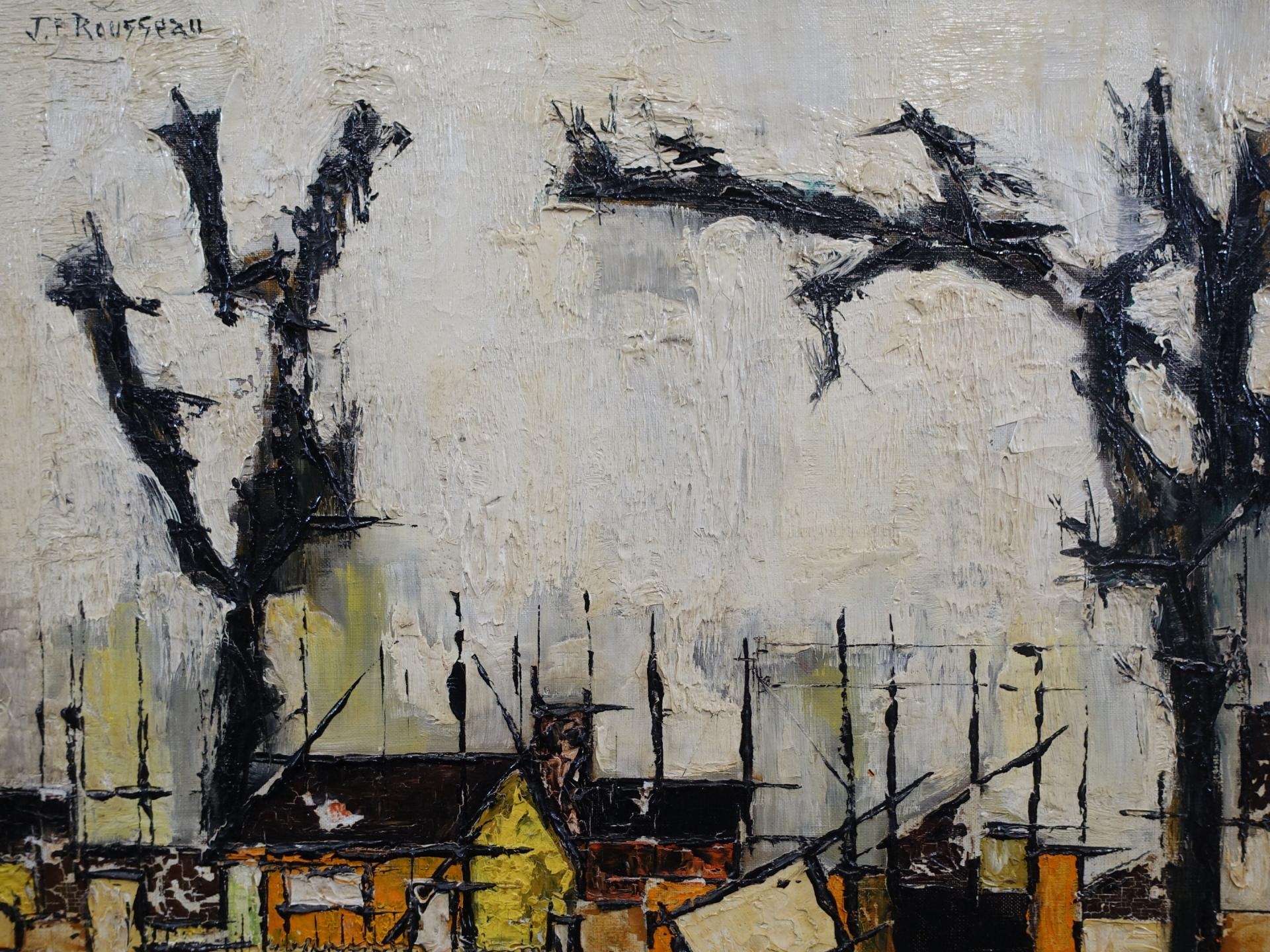 Jean-Pierre Rousseau | Jean-Pierre (né en 1939) : Paysage aux arbres ...