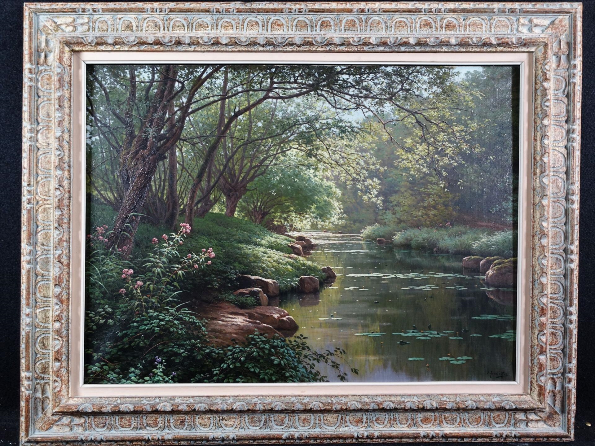 René Charles Edmond His | : Yonne, le Serein dans la forêt de Champlive ...